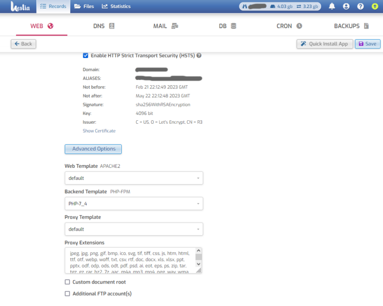 HestiaCP - Free Control Panel Review