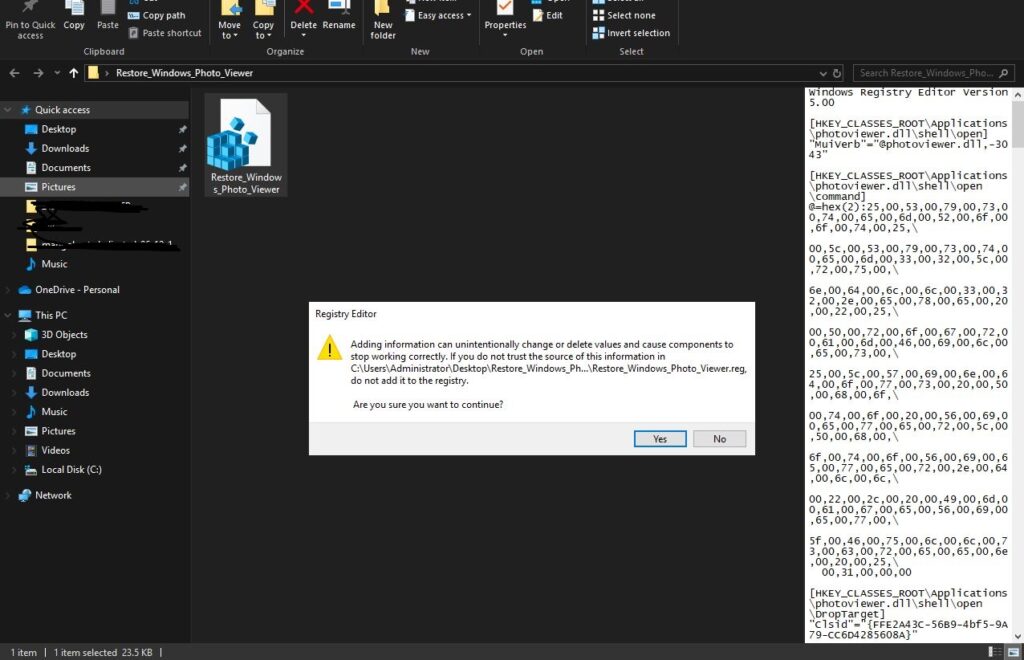 Enabling Windows Photo Viewer on Windows Server OS