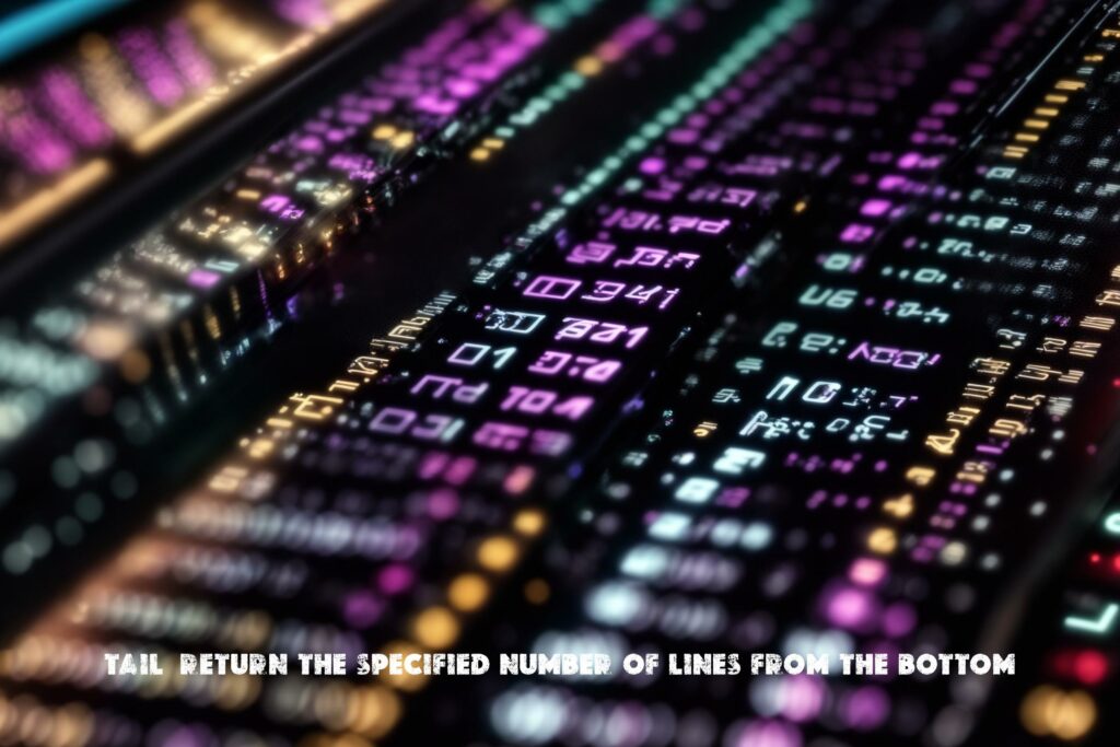 Tail Return The Specified Number Of Lines From The Bottom How To Use Script Examples